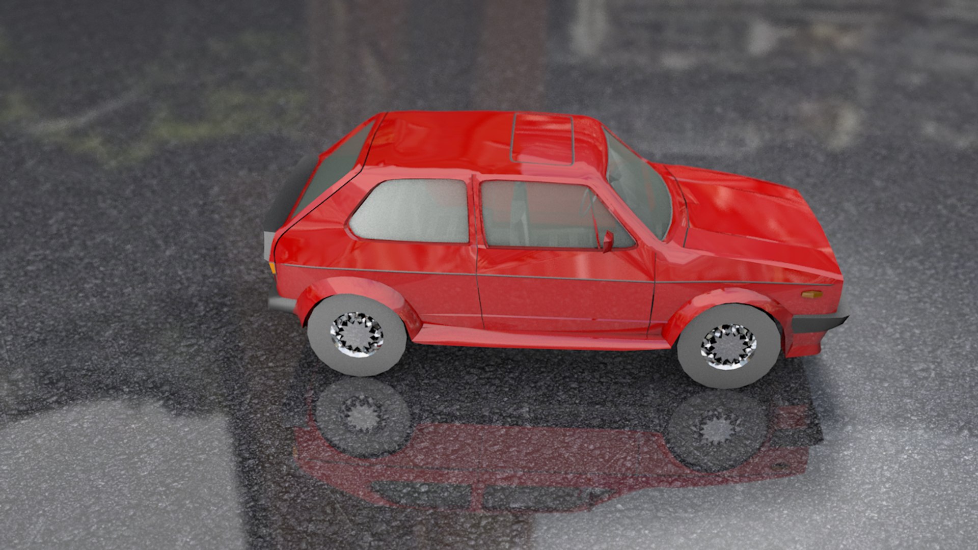 3D Volkswagen Golf Old Model - TurboSquid 1437485