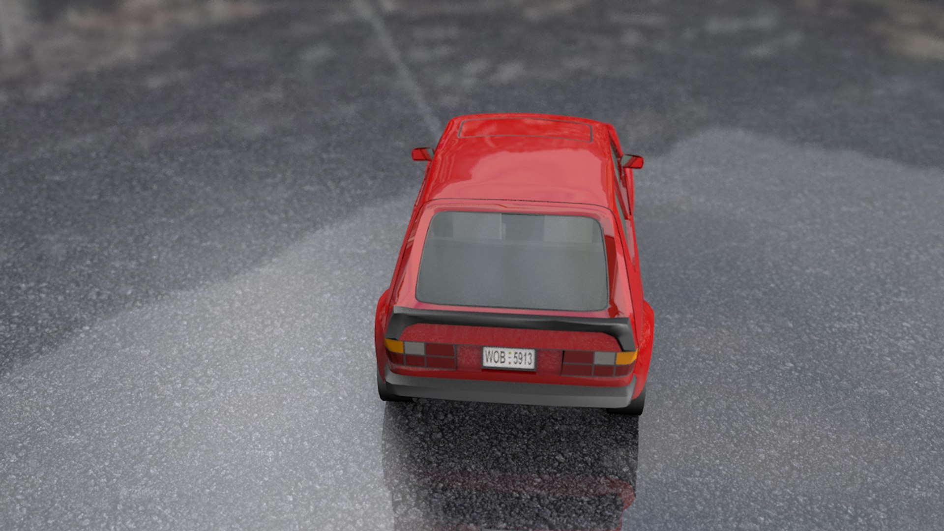 3D Volkswagen Golf Old Model - TurboSquid 1437485
