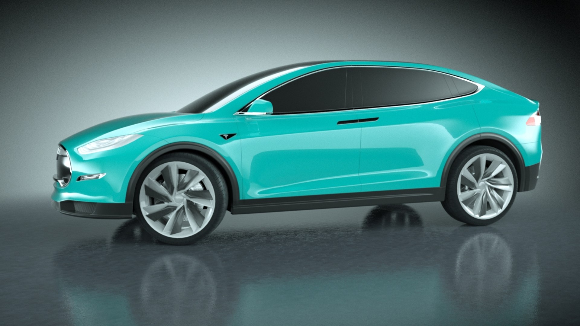 2013 Tesla X Modeled 3d 3ds