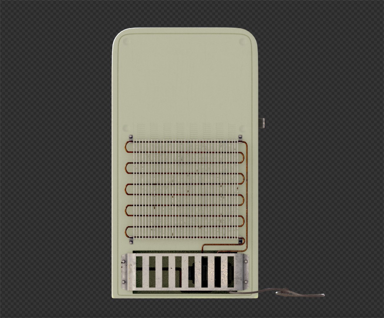 3D Vintage Refrigerator Old Model - TurboSquid 1706868