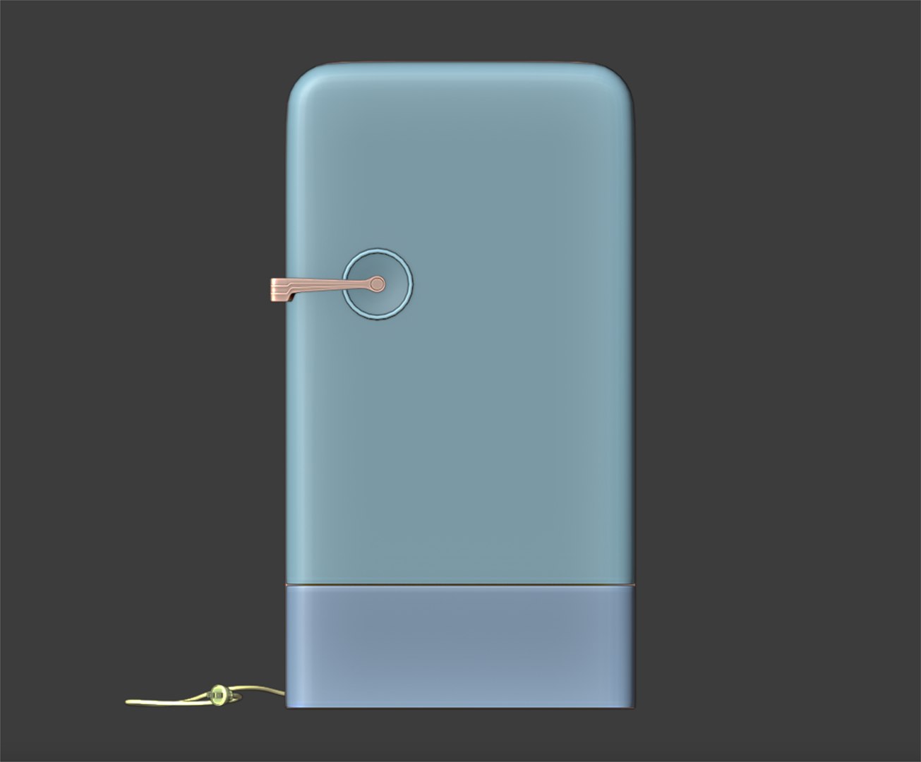 3D Vintage Refrigerator Old Model - TurboSquid 1706868