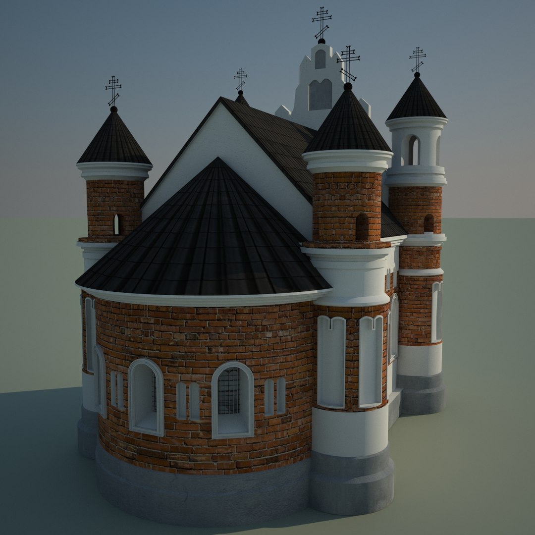 Orthodox Chapel 3d Model