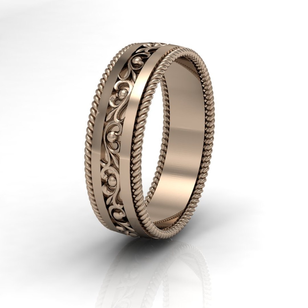 3D Fashionable Wedding Ring - TurboSquid 1310970