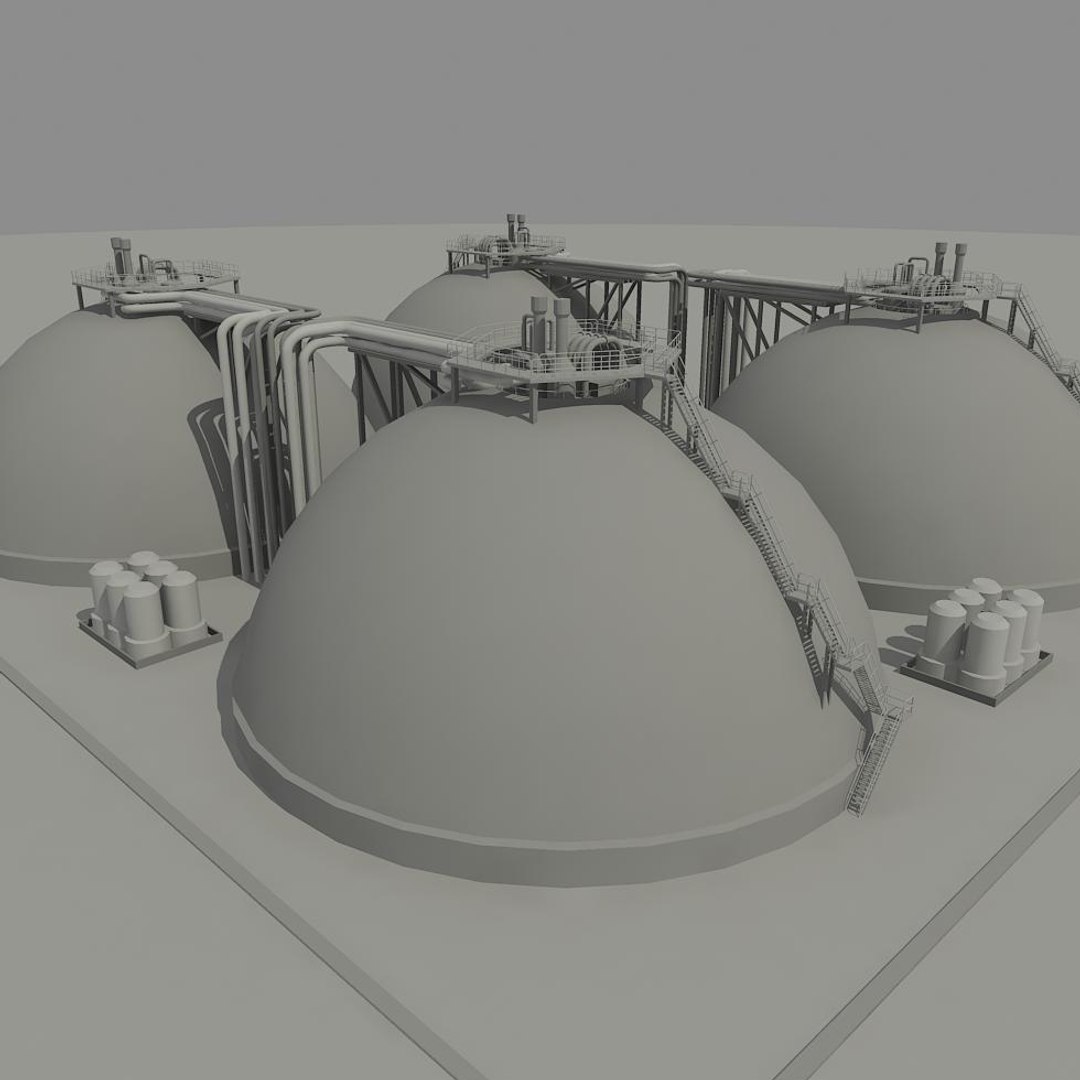 Gas Storage Tanks 3ds