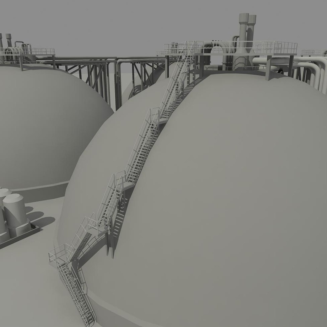 Gas Storage Tanks 3ds