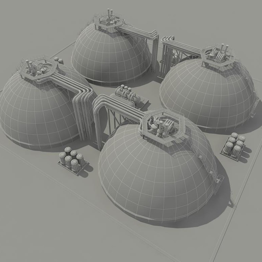 Gas Storage Tanks 3ds
