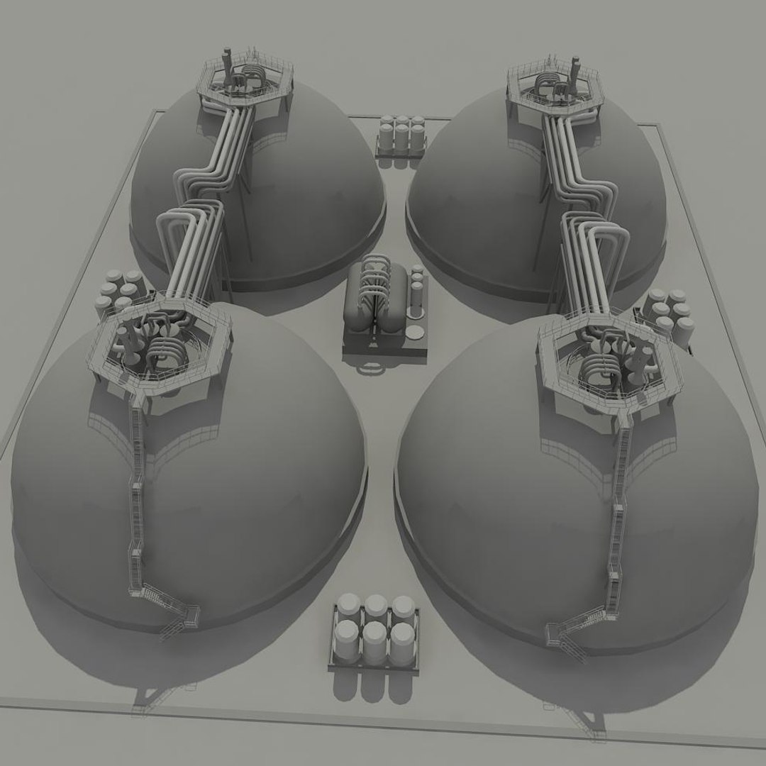 Gas Storage Tanks 3ds