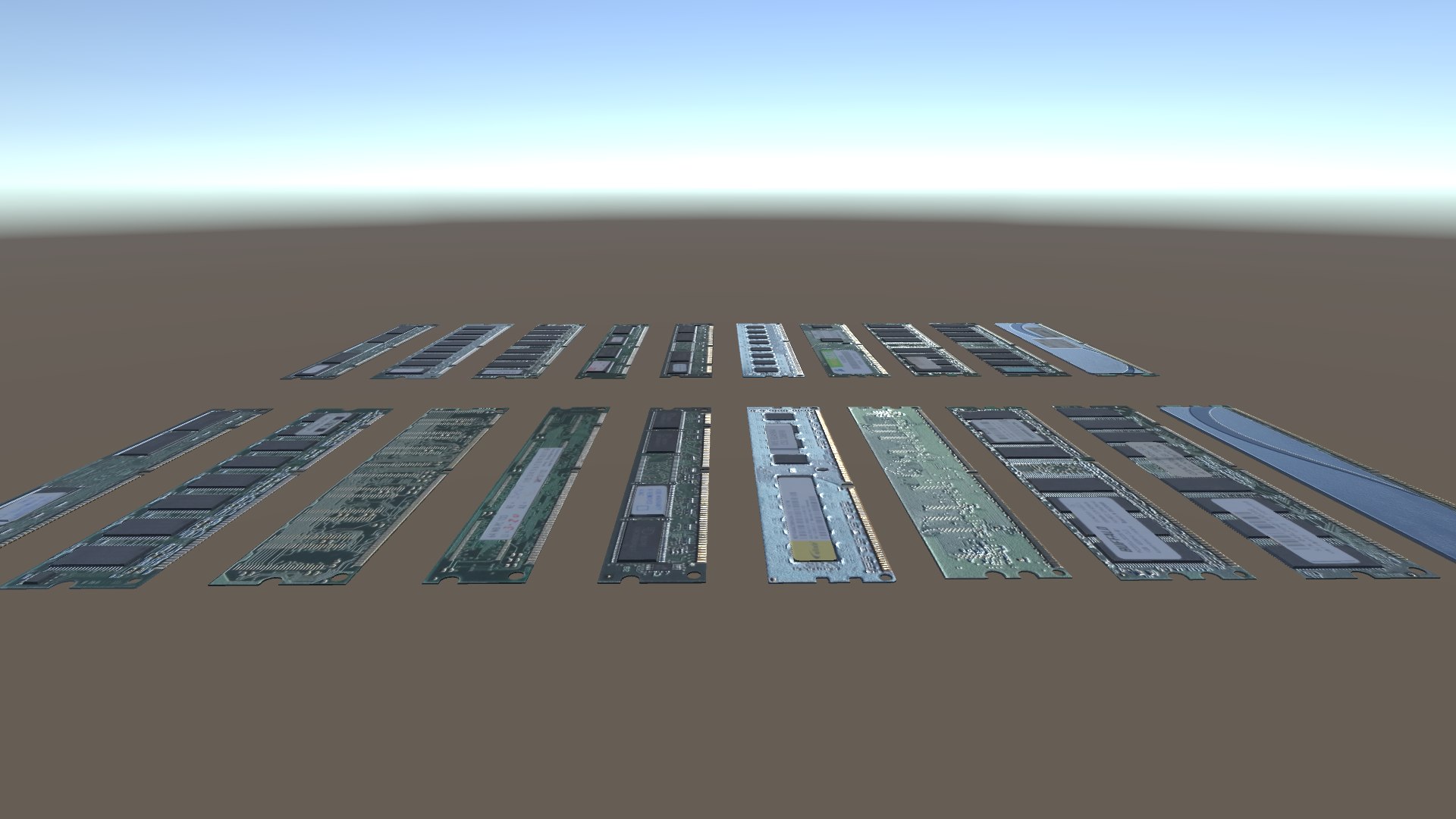PBR PC RAM Chips 3D Model - TurboSquid 1979549