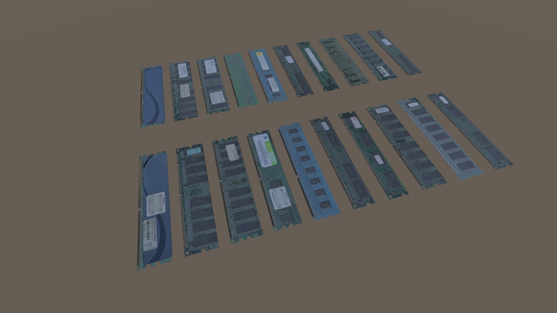 PBR PC RAM Chips 3D Model - TurboSquid 1979549