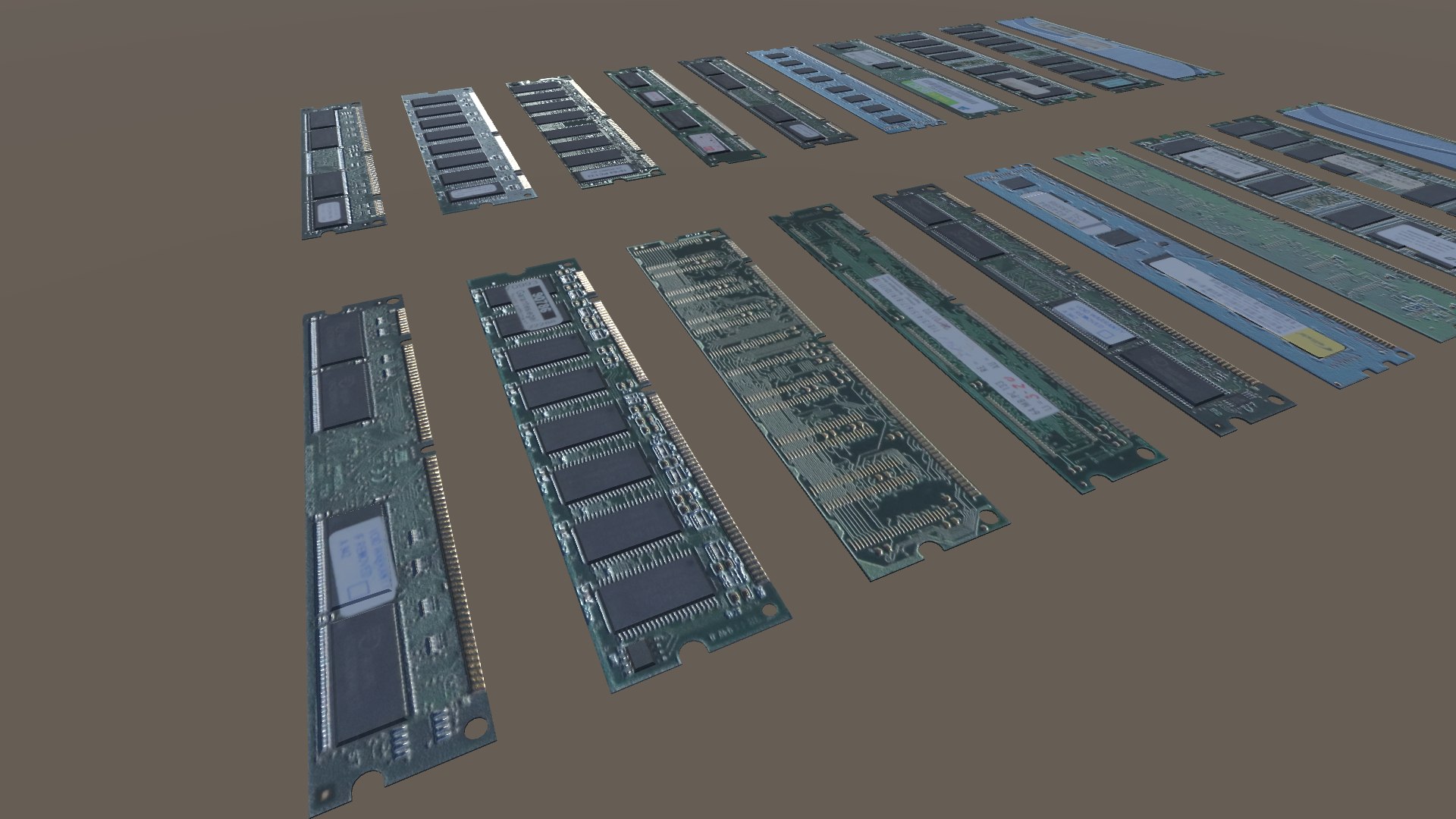 PBR PC RAM Chips 3D Model - TurboSquid 1979549