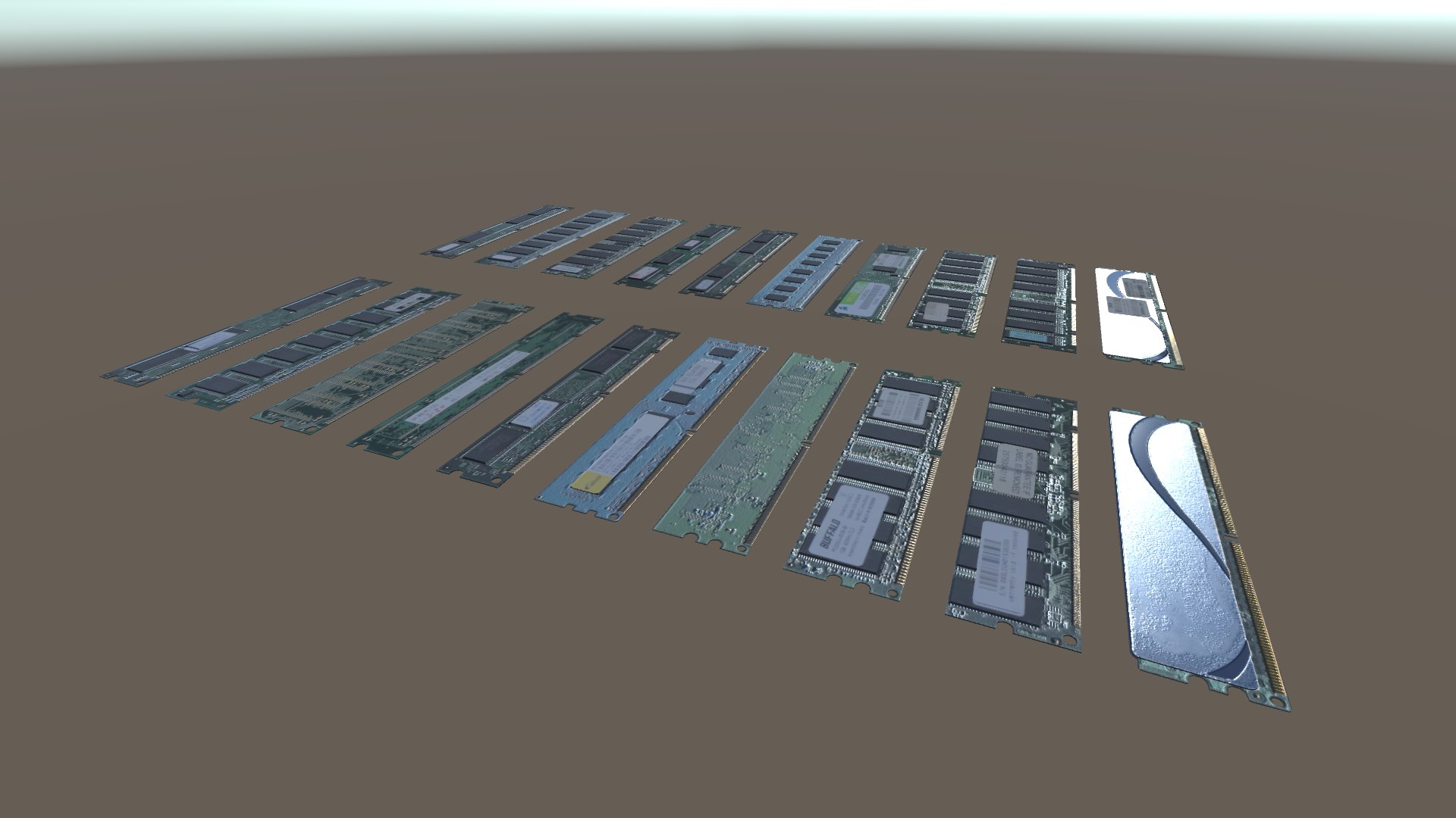 PBR PC RAM Chips 3D Model - TurboSquid 1979549