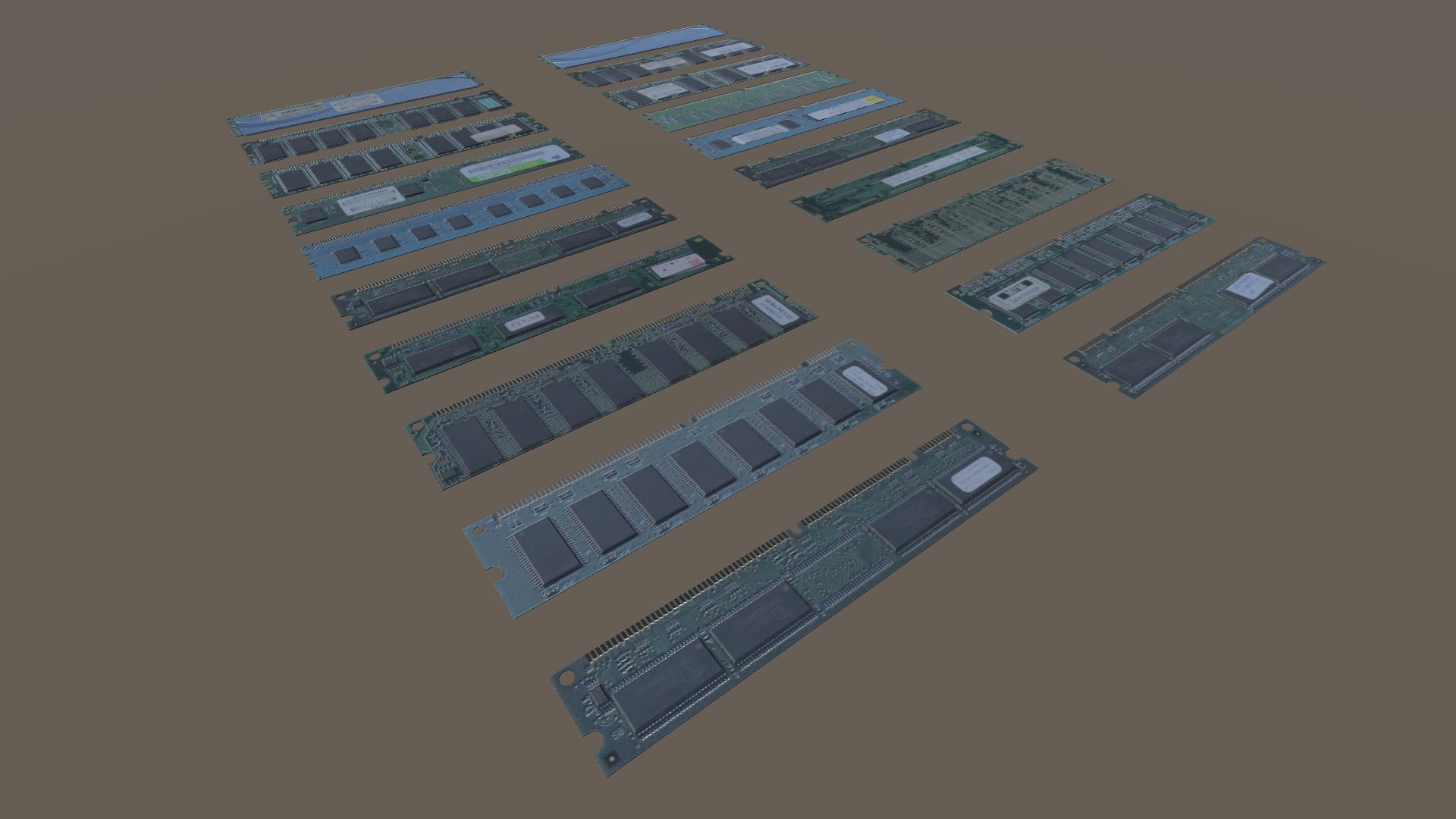PBR PC RAM Chips 3D Model - TurboSquid 1979549