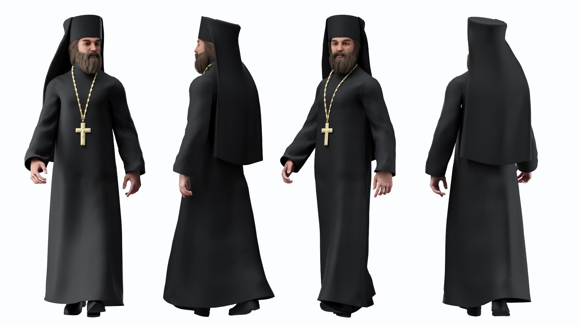 3D Priest Model - TurboSquid 1973984