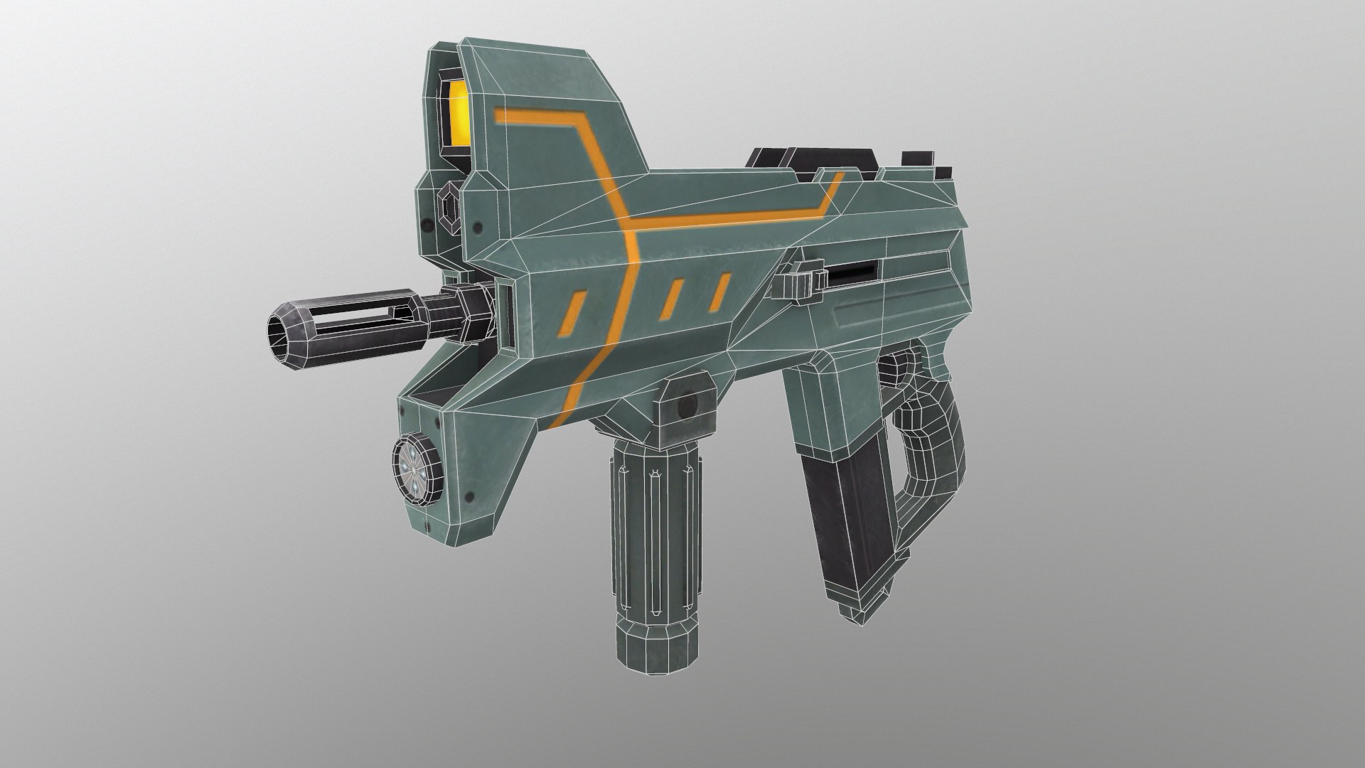 Machine Gun Level 1 3D Model - TurboSquid 2185660