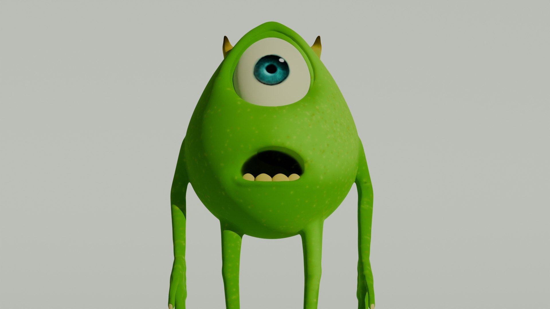 Monster Inc - Mike Wazowski 3D Model - TurboSquid 2423609