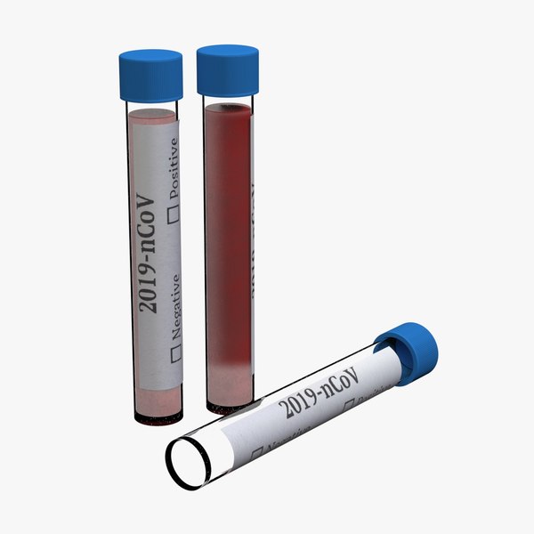 3D model blood test vial - TurboSquid 1649477