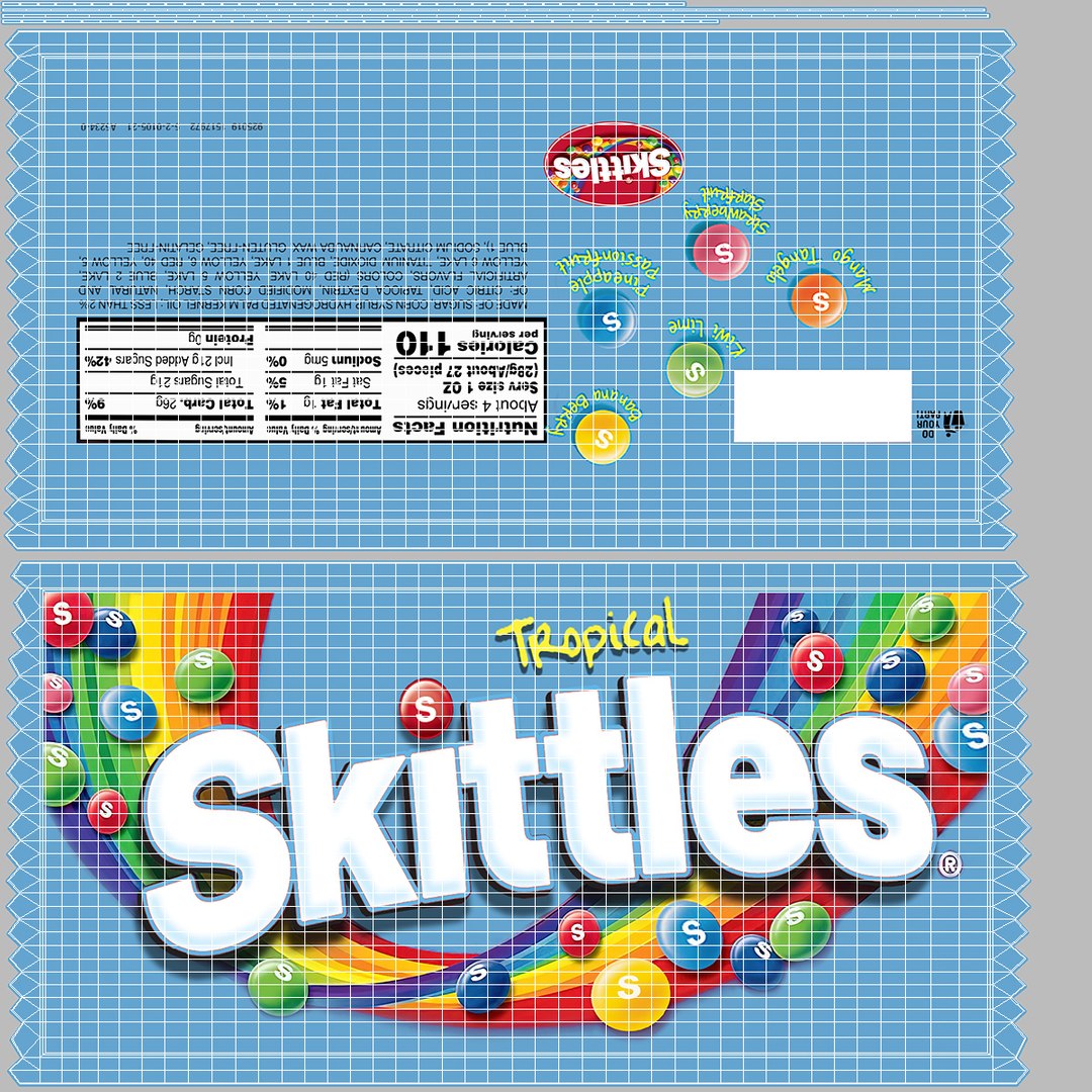 Tropical Skittles Package 3D - TurboSquid 2291165
