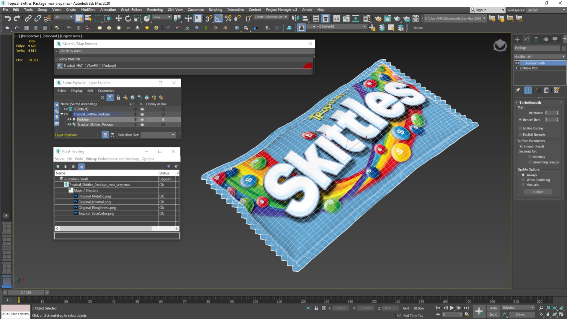 Tropical Skittles Package 3D - TurboSquid 2291165