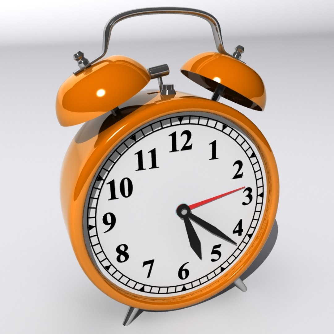 Classic Table Clock 3d Model