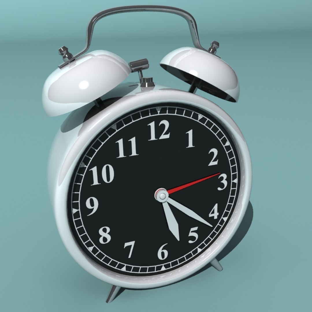 Classic Table Clock 3d Model