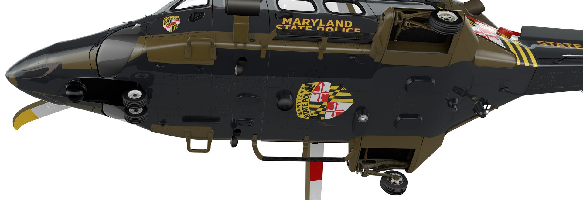AW139 Maryland State Police L2340 3D - TurboSquid 2380632