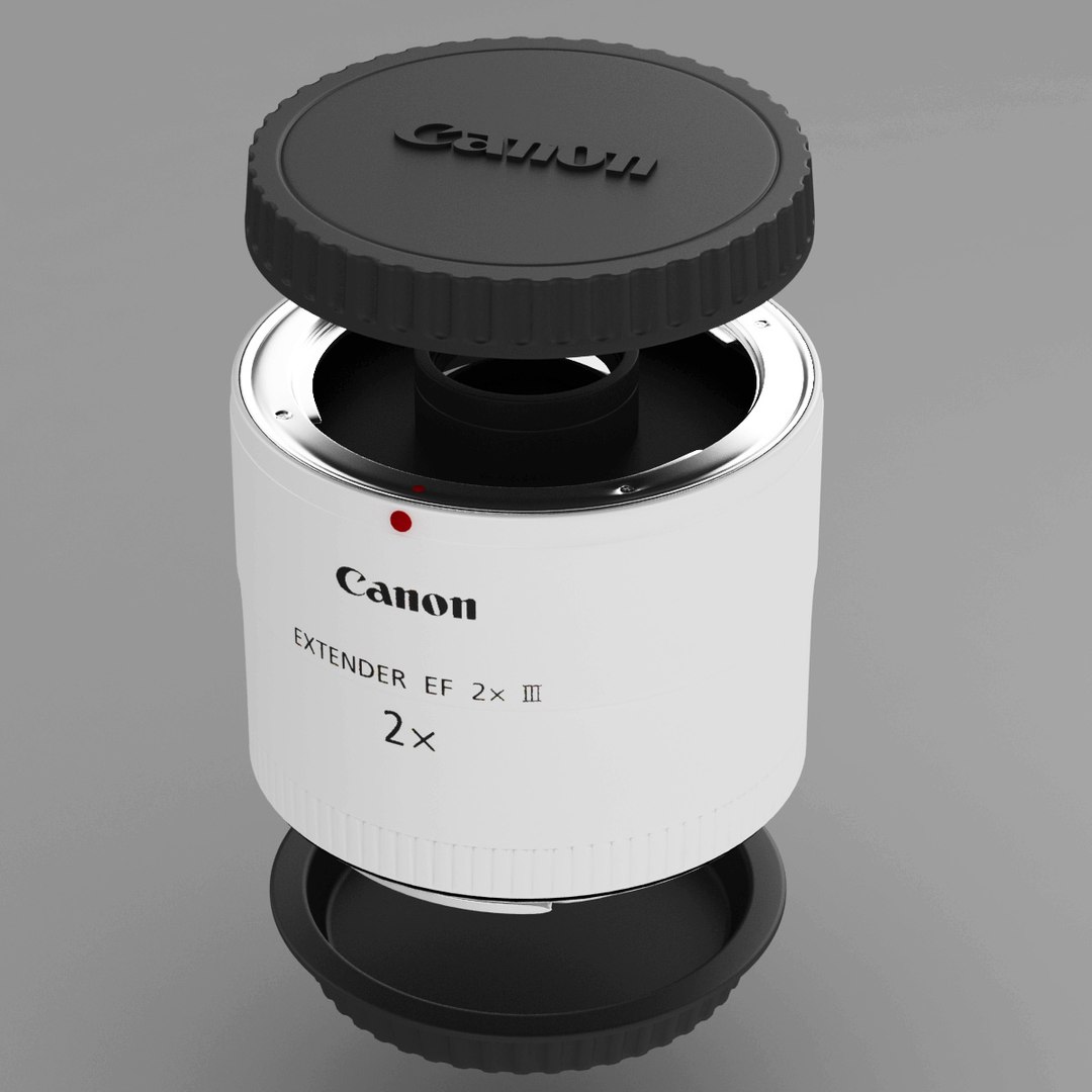 Canon Extender Ef 2x 3d Model