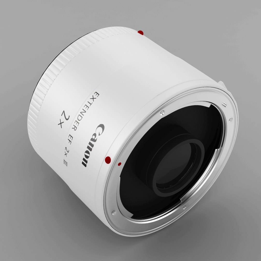 Canon Extender Ef 2x 3d Model