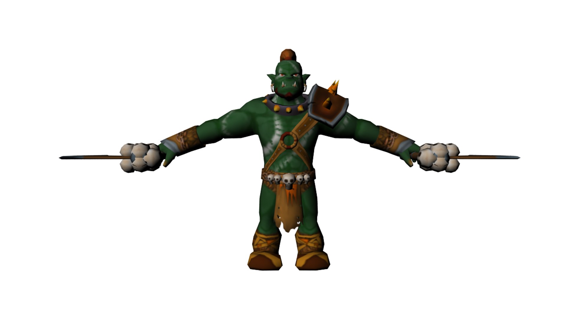 3d orc character model