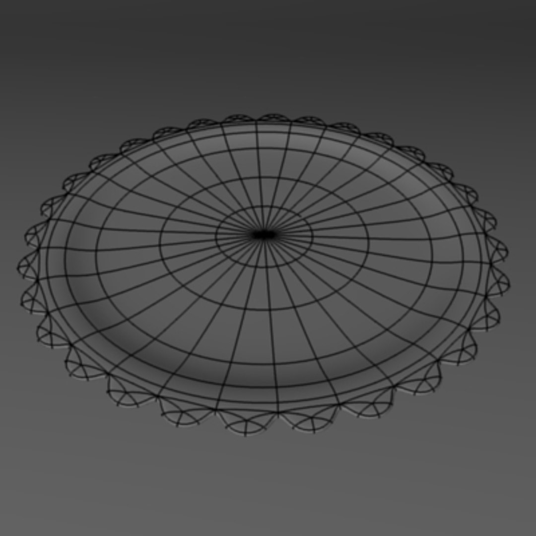 3d golden plate model