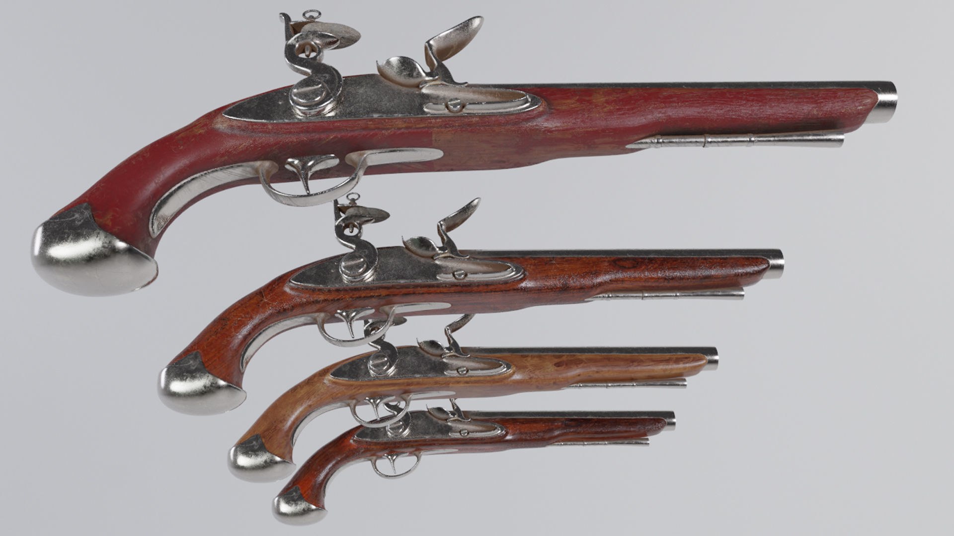 Flintlock Musket Model - TurboSquid 2153725