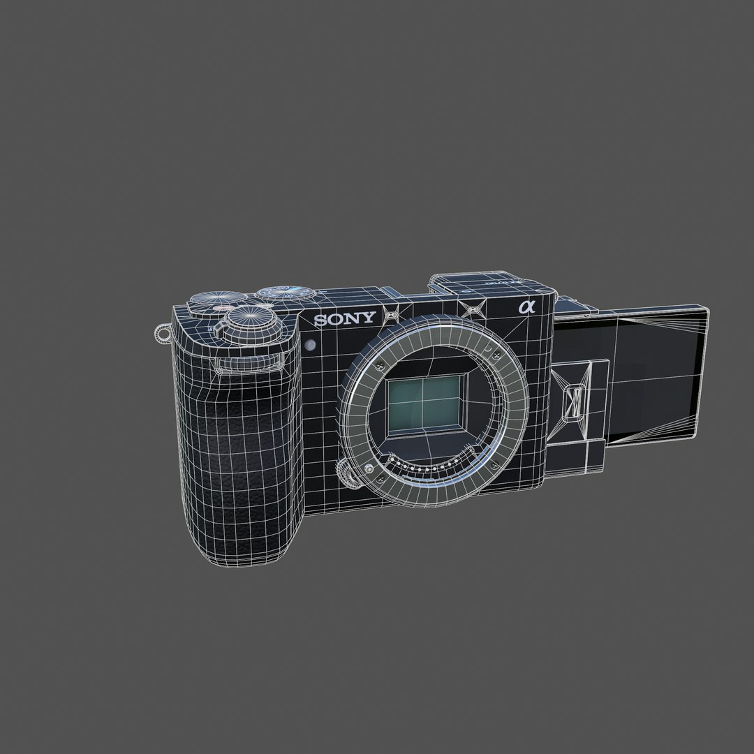 Sony A6700 Mirrorless Camera 3D Model - TurboSquid 2103391