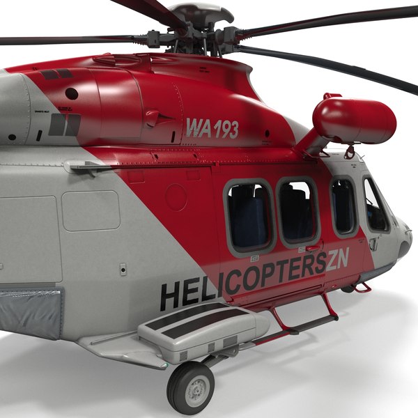agustawestland aw139 helicopter 3d model