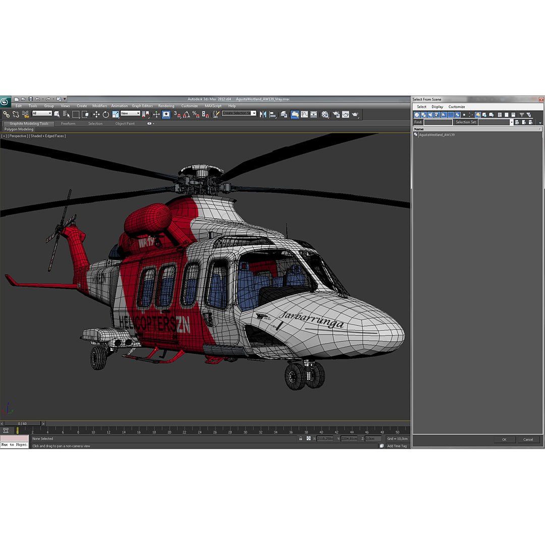 agustawestland aw139 helicopter 3d model