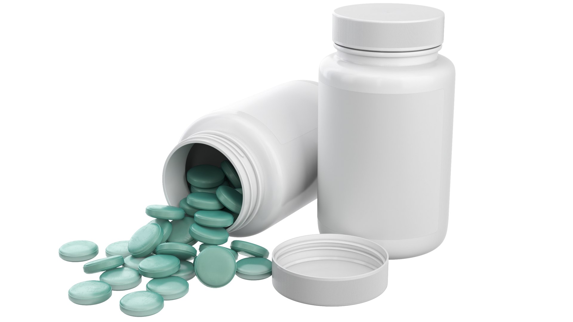 Medicine Bottle with Pills model - TurboSquid 2151641