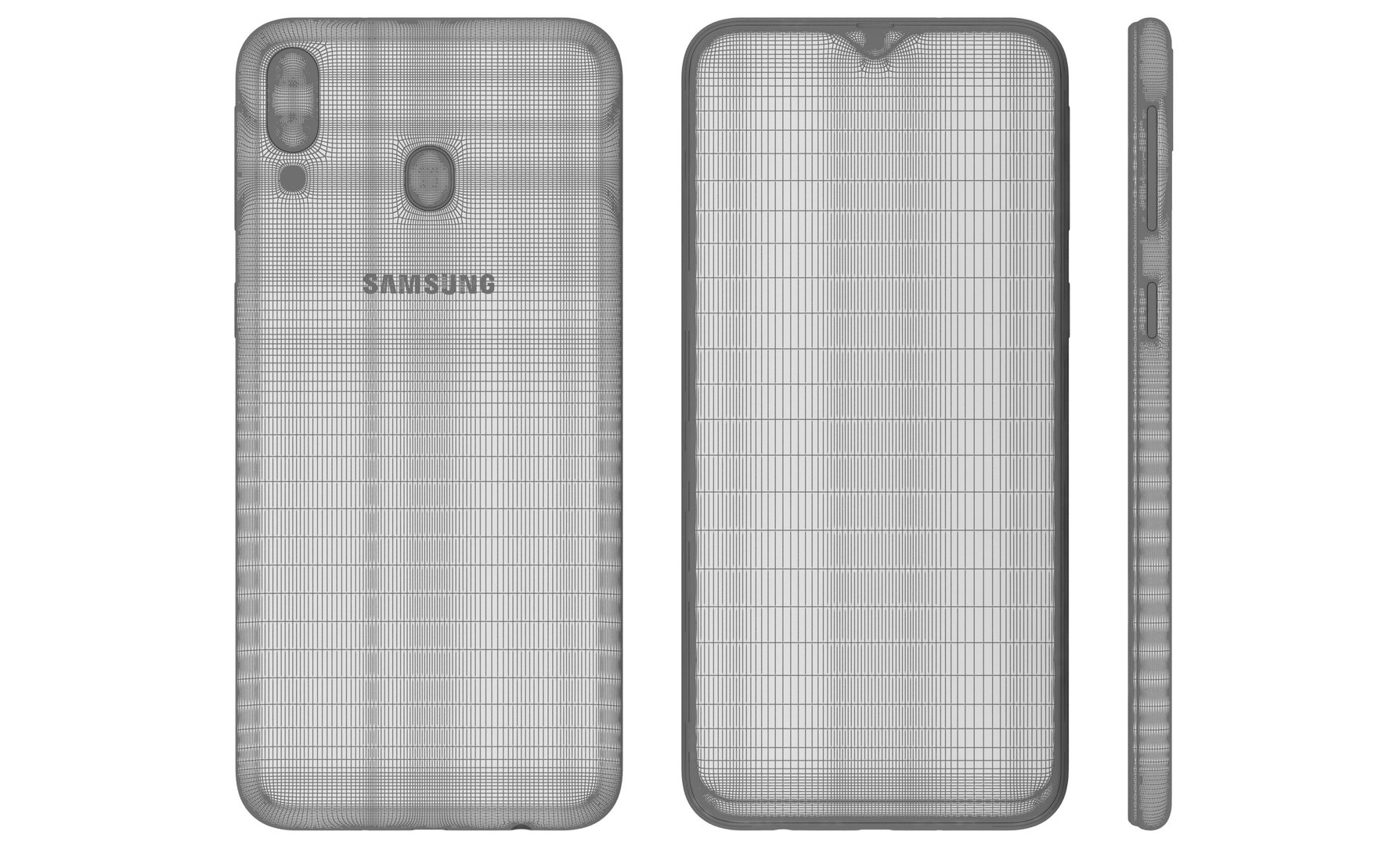 3D Samsung Galaxy M20 Blue - TurboSquid 1379471