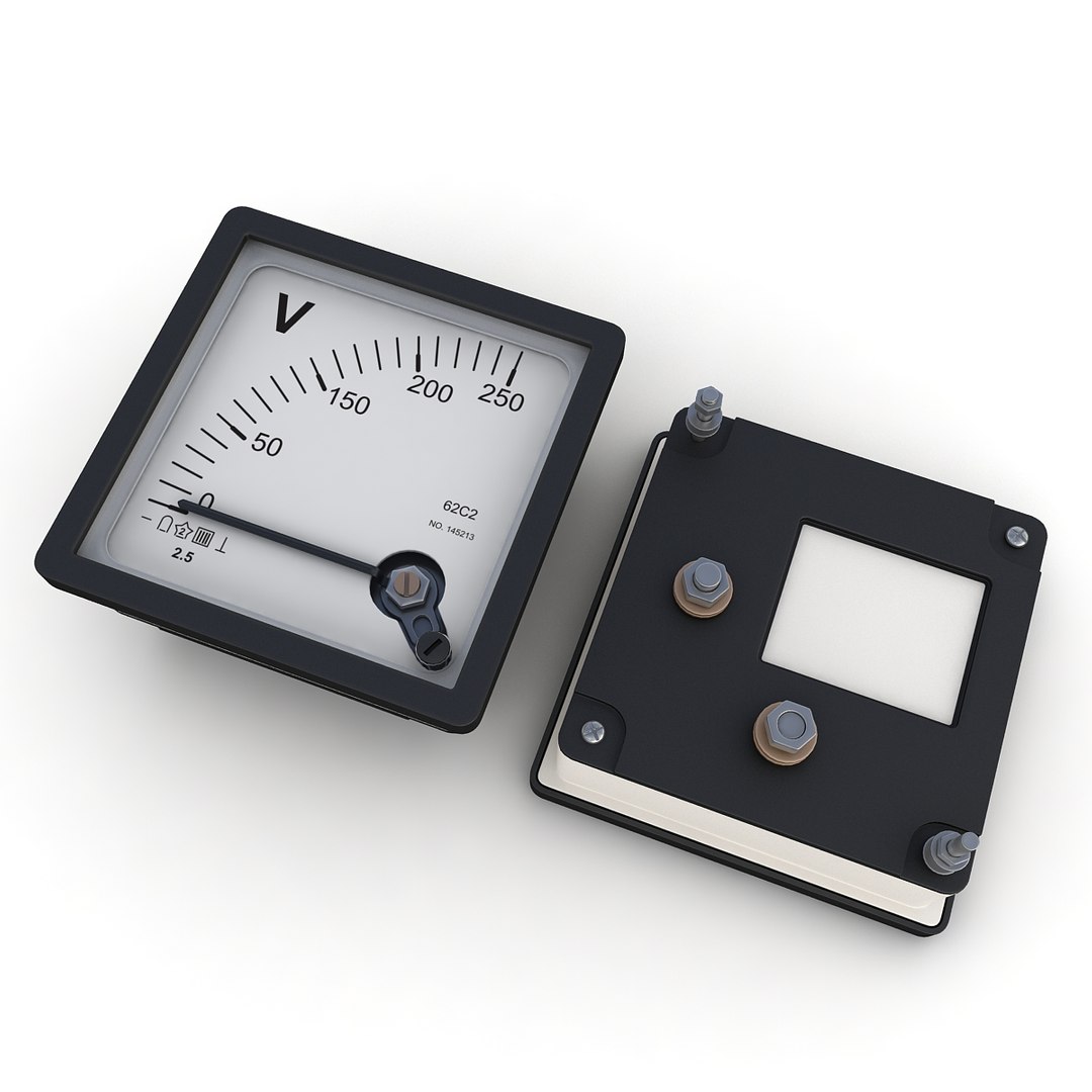 Panel Dc Voltmeter 3d Max