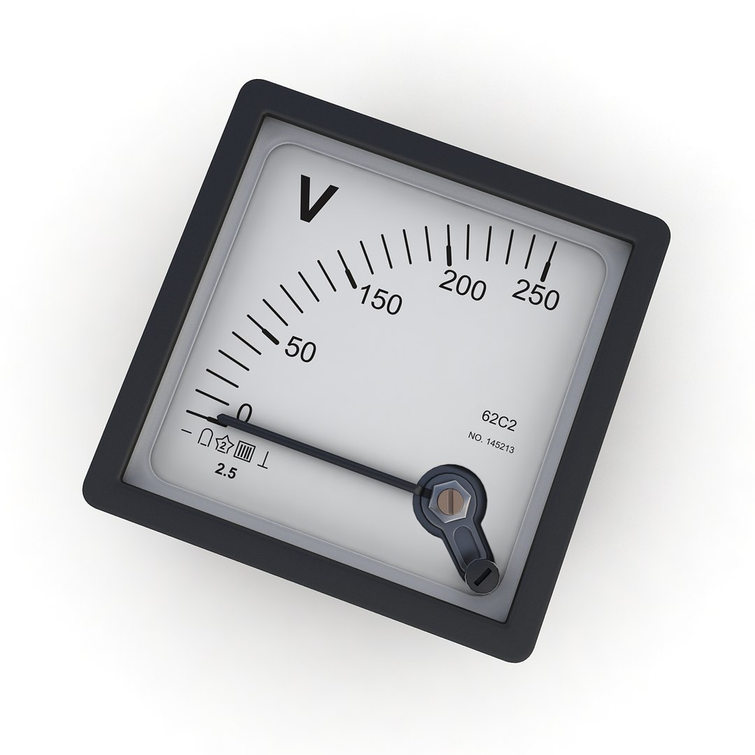 Panel Dc Voltmeter 3d Max
