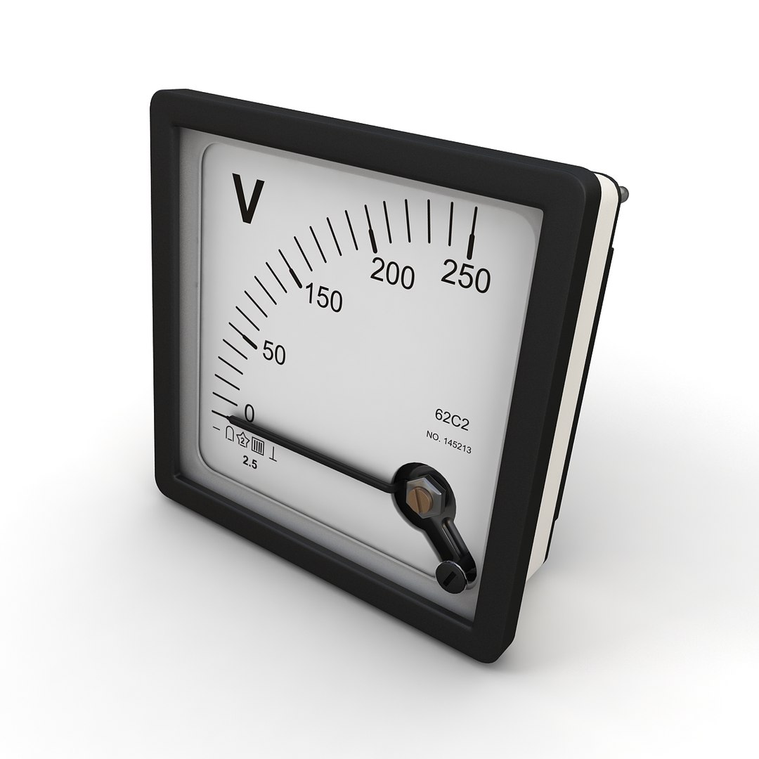 Panel Dc Voltmeter 3d Max