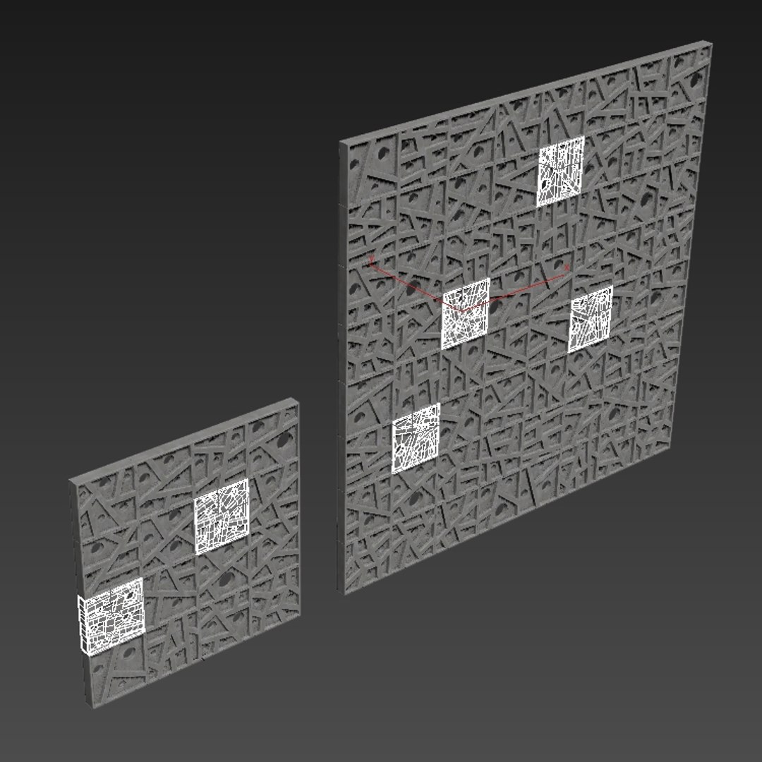 Tile concrete angle line hole n6 3D - TurboSquid 1768501