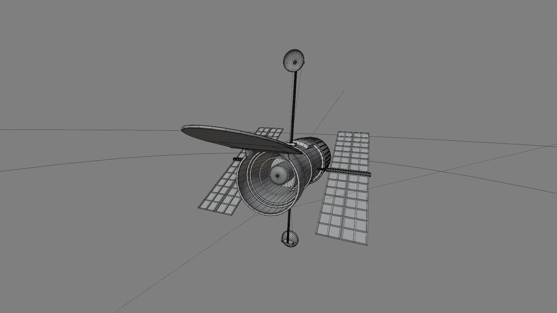 3D Hubble Space Telescope 3D Illustration Model - TurboSquid 2244346