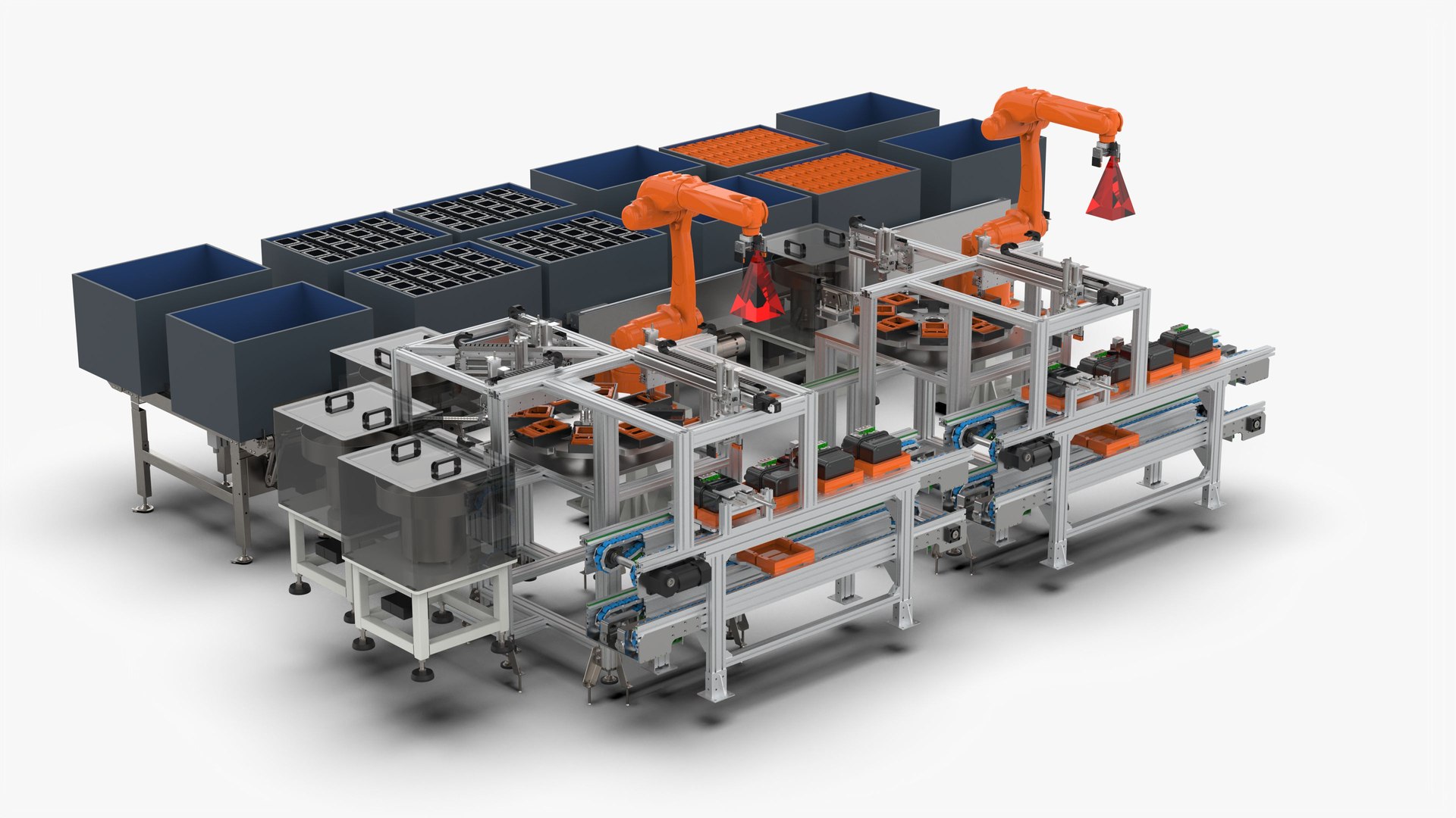 Fully Automatic Electric Meter Control And Upper Shell Assembly Line 3D ...