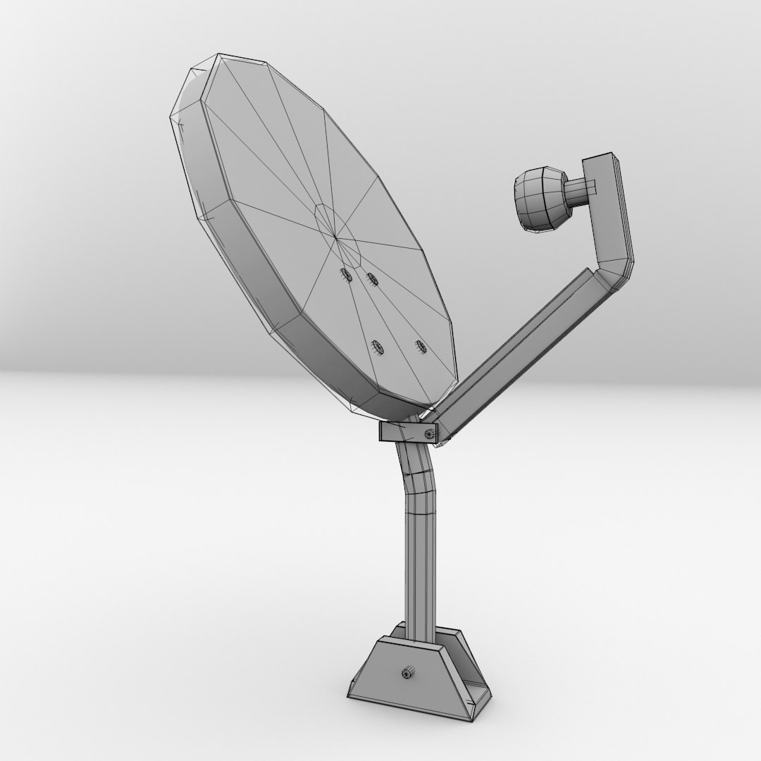 3d Model Satellite Dish