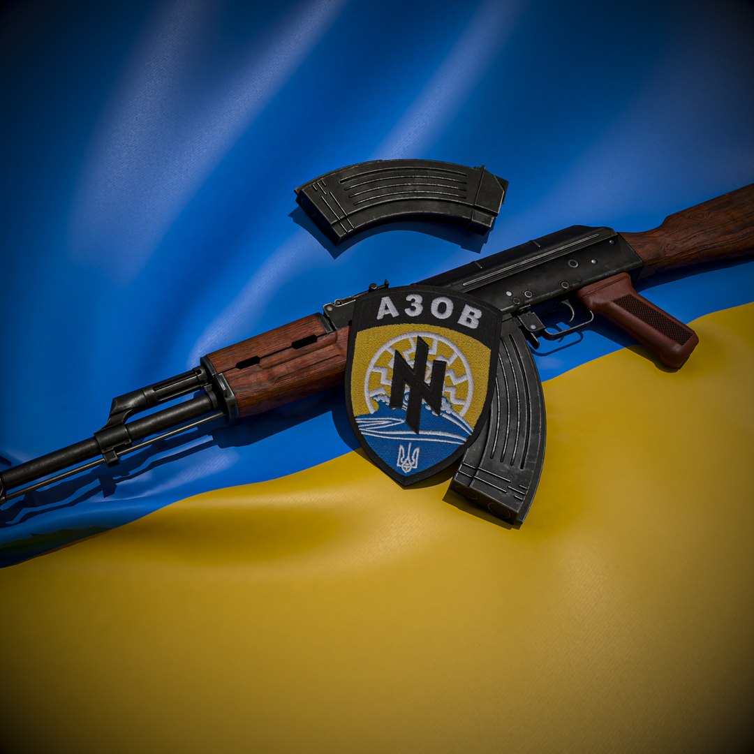 AK47 Azov Sign 3D Model - TurboSquid 1934893