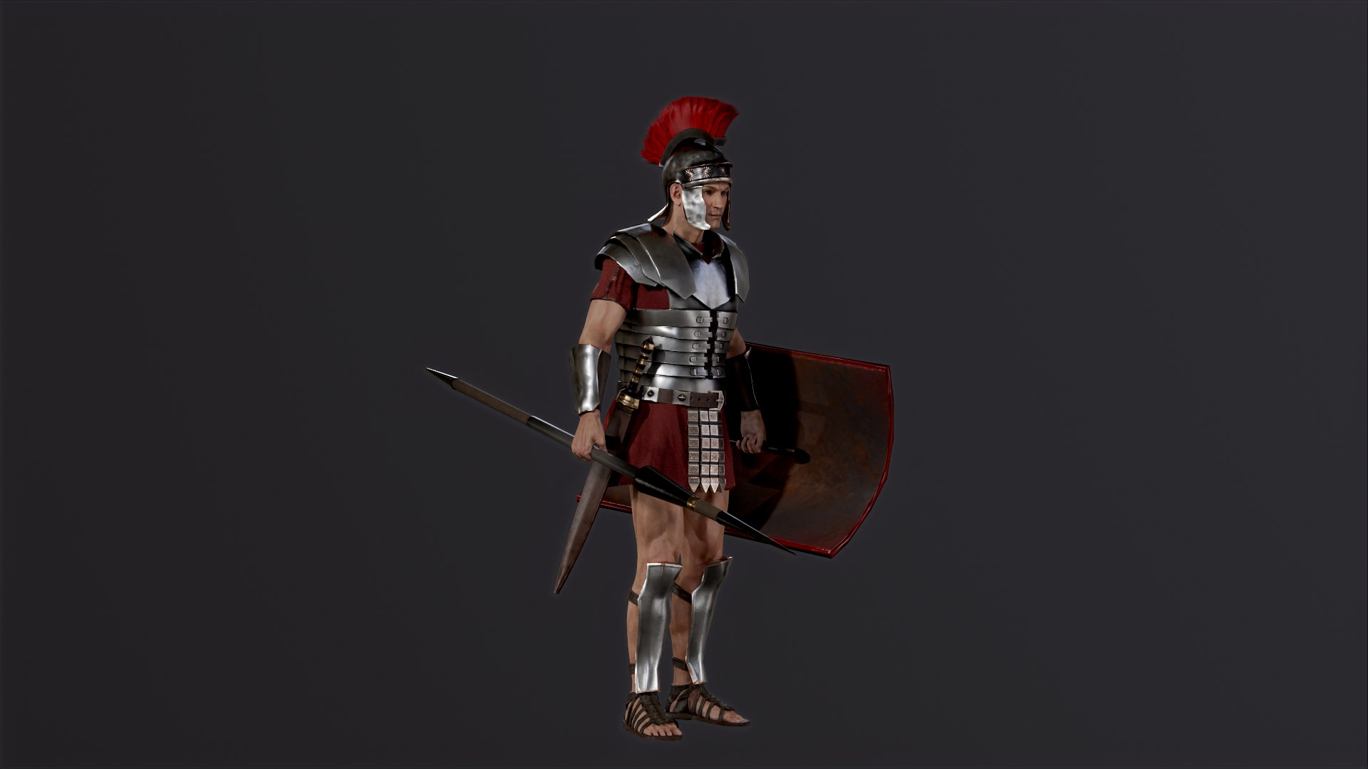 3D Roman Soldier - TurboSquid 1955069