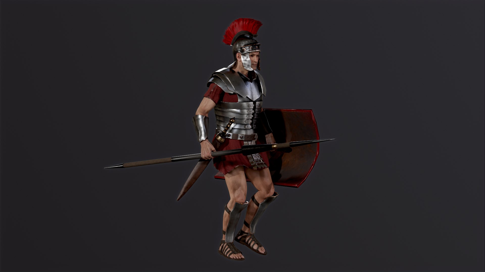 3D Roman Soldier - TurboSquid 1955069