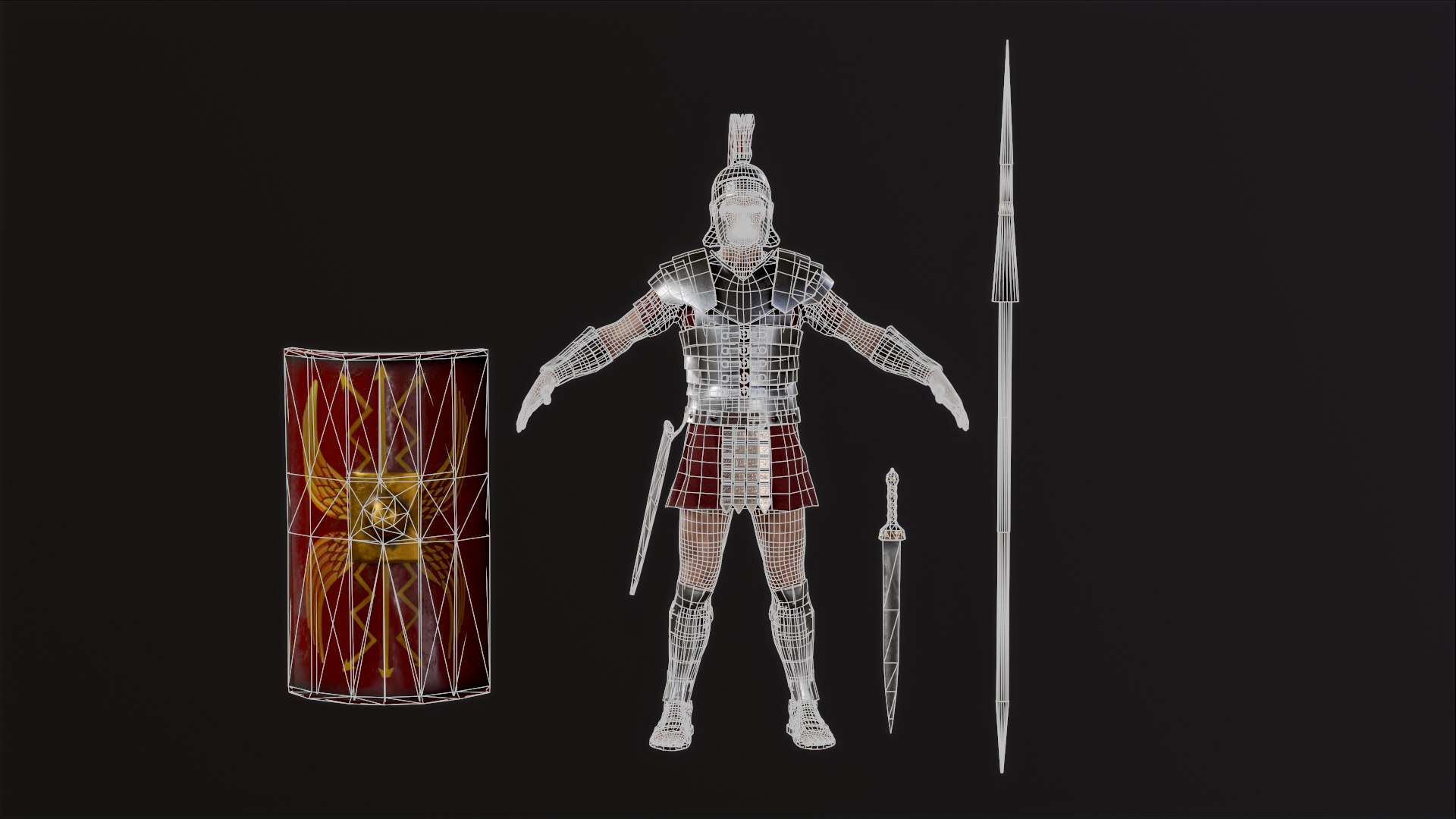 3D Roman Soldier - TurboSquid 1955069