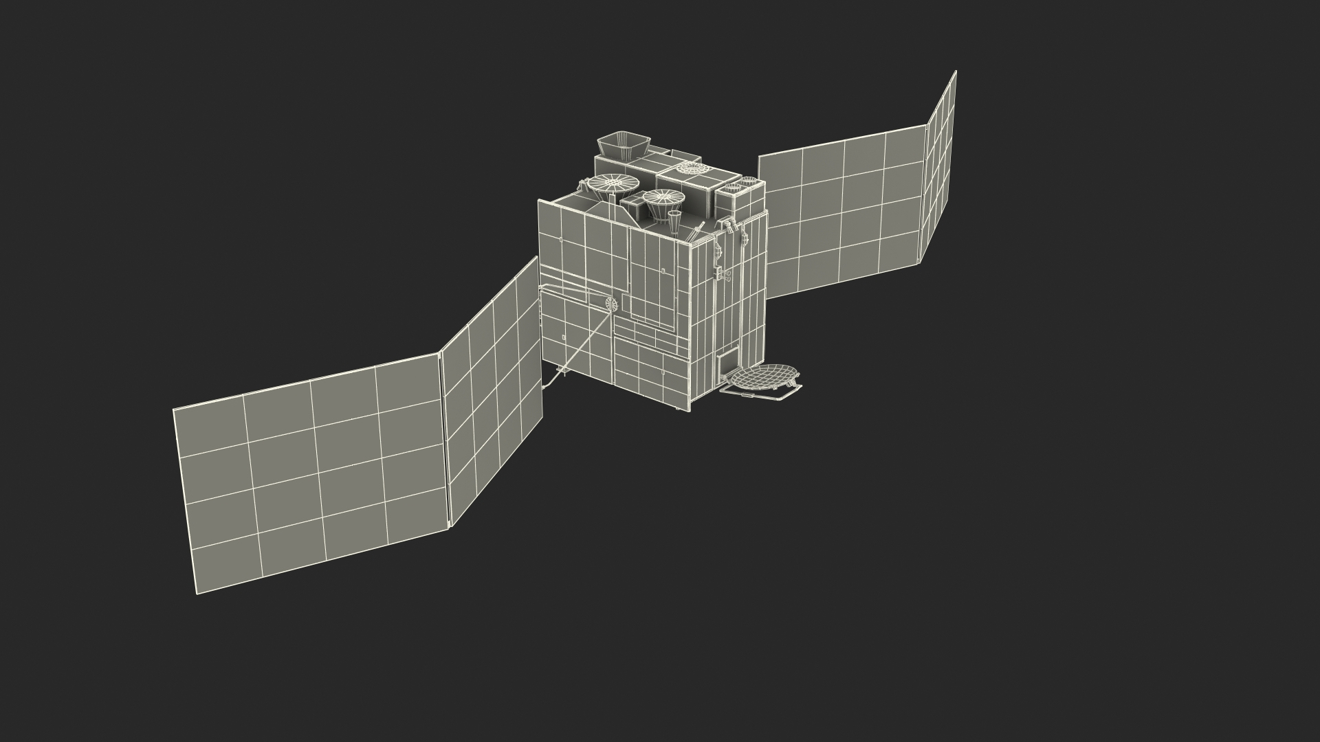 Geostationary Satellite COMS-1 3D Model - TurboSquid 2386662