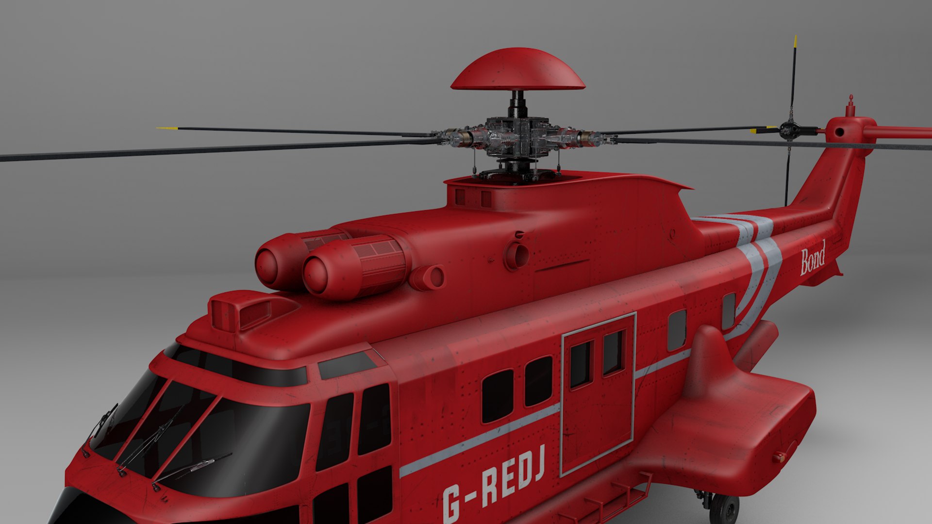 3D Eurocopter As332 Uk Bond Model - TurboSquid 1387489