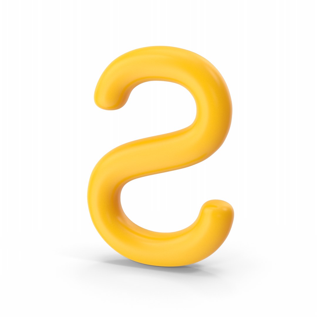 Letter S Orange 3D Model - TurboSquid 1865797