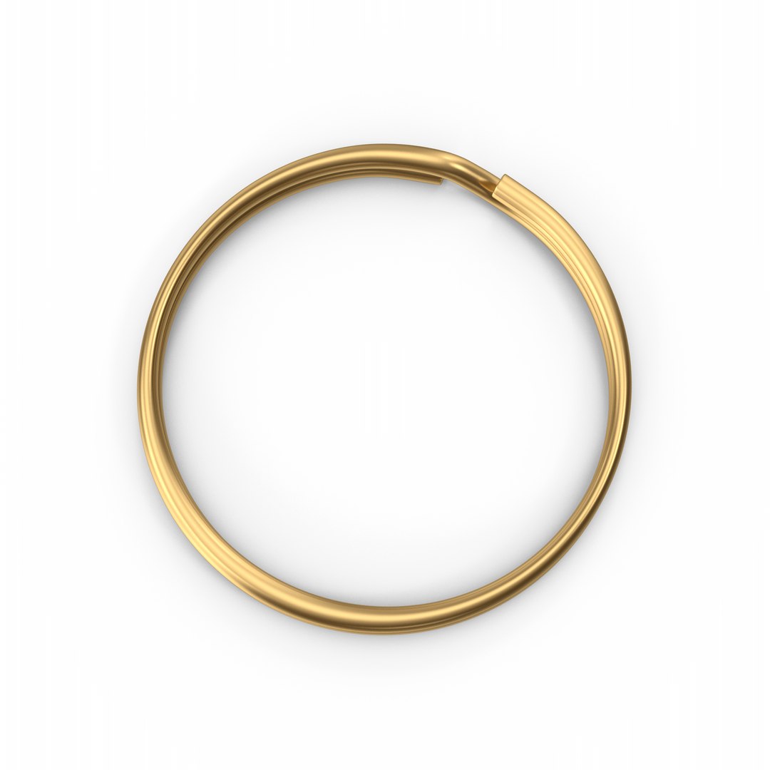 Gold Keyring Holder Model - TurboSquid 1960918